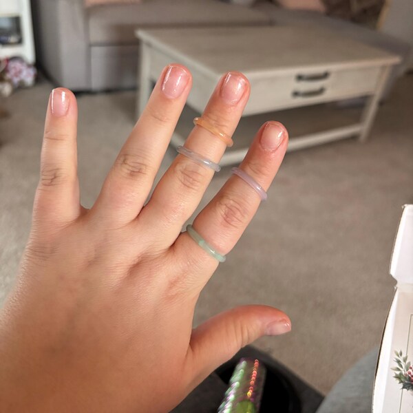 Round Ring Collection | Tortoise Shell Acetate Resin Stacking Rings ...