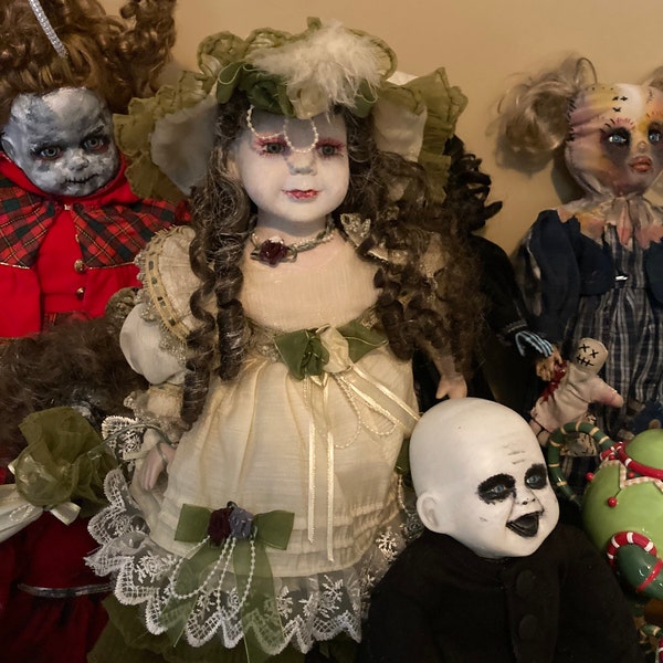 Fidelia a Halloween Porcelain Doll - Etsy