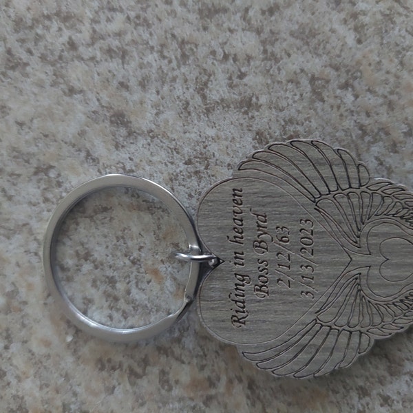 Bulk Funeral Favors Personalized Forever in Our Hearts Keychain ...