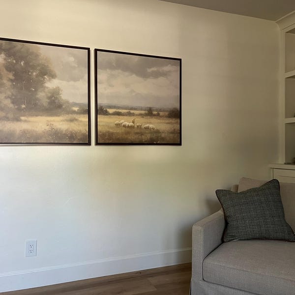 Checkered Art Print, Modern Checkered Art, Neutral Checkered Painting ...