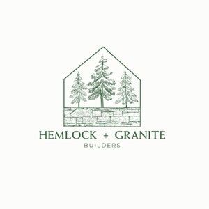 Custom Hand Drawn House Logo custom Logo Design Cottage Logo Farm Logo ...