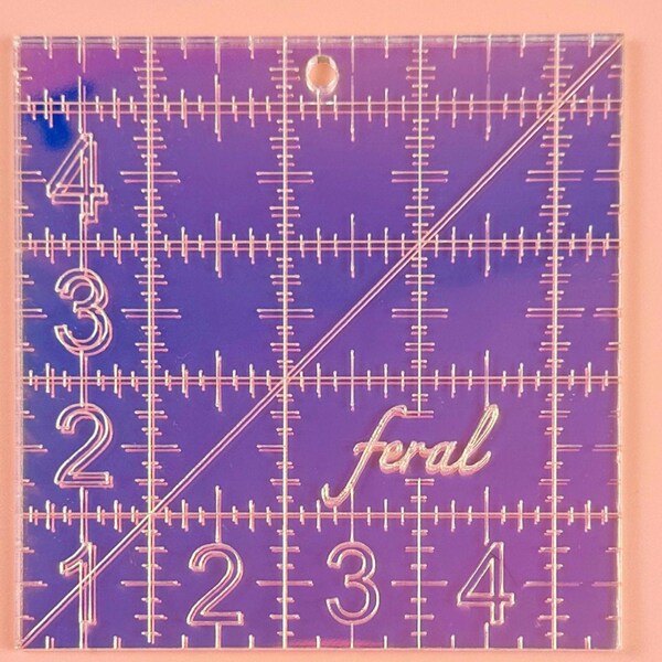 Mini Squares Set Iridescent Quilting Rulers - Etsy