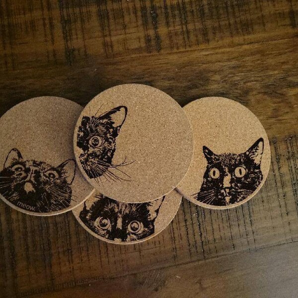 Cork Coasters - New York City - NYC - Set of 4 - Etsy