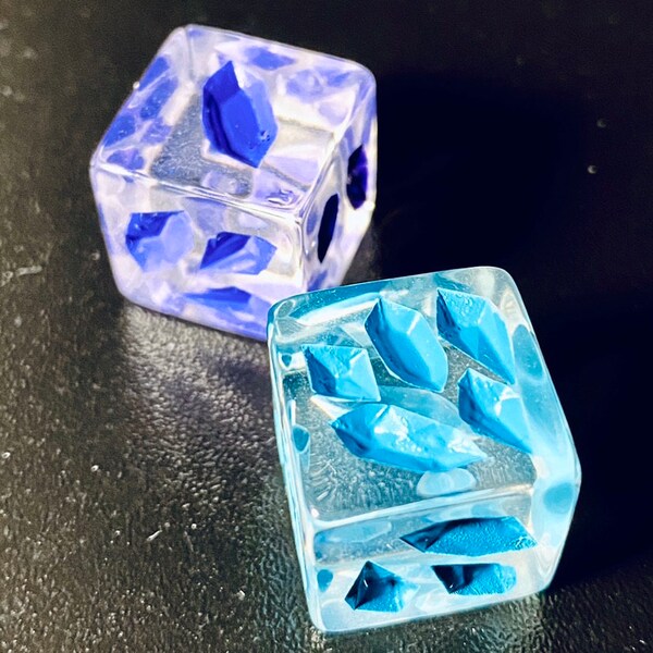 Crystal Dice / Set of 2 / D6 Gem, Pagan, Wiccan - Etsy