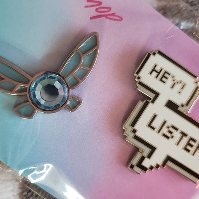 The Legend of Zelda Hey Listen Navi Pin Set - Etsy