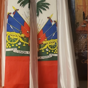 Haiti Haitian Flag Graduation Stole satin - Etsy