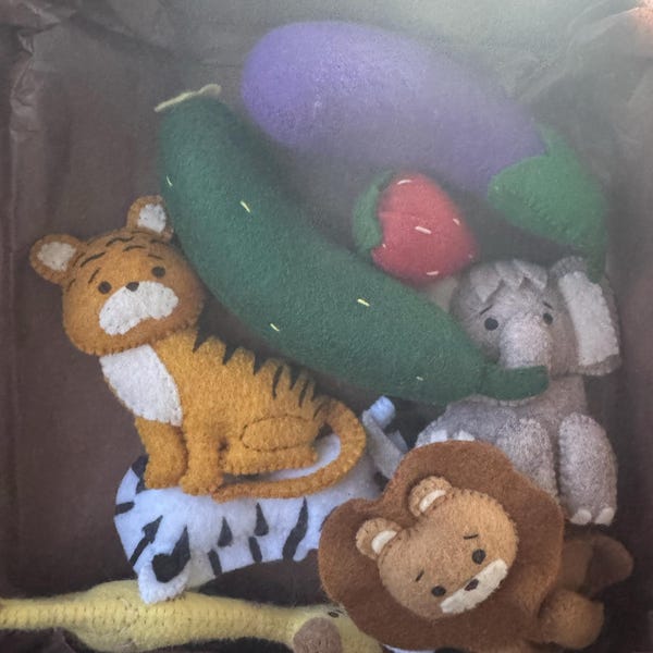 Felt Woodland Animals Set, Felt Toys, Forest Stuffed Animals, Felt ...