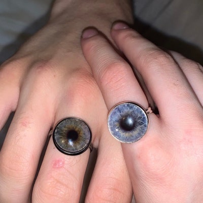 Human Eye Ring Eye Jewellery Girlfriend Gift Human Eye Jewelry - Etsy
