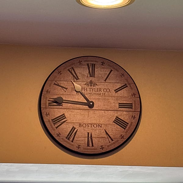 Nantucket Blue Wall Clock, 8 Sizes!!, EXTRA Quiet Mechanism, Lifetime ...