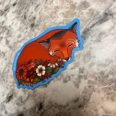 Fox Sticker Stickers Stickers for Hydroflask Laptop Stickers water ...