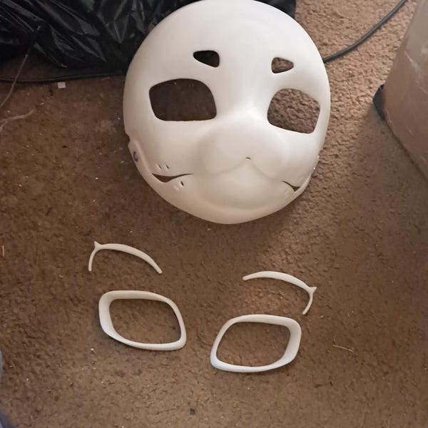 Mi Kitty Head Base Furry Fursuit Skull kemono Series Resin 3D Print for ...