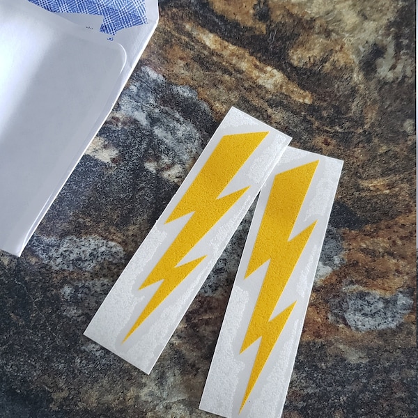Pair of Lightning Bolt Decals | Lightning Bolt Stickers | Lightning ...