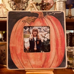 Pumpkin Picture Frame - Etsy