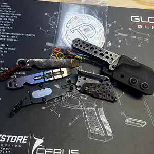 Small Curve Striped Utility Knife Fixed Blade Razor Unique - Etsy