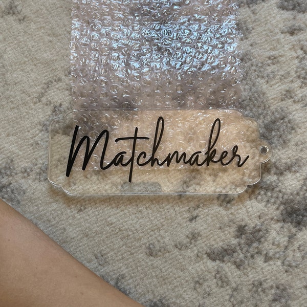 Matchmaker Acrylic Tag - Etsy