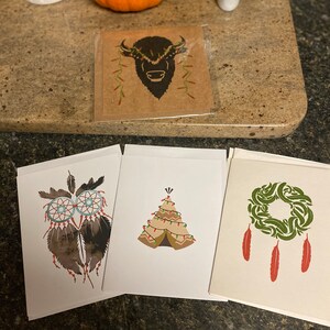 Native American Gingerbread Christmas Card Seasons Greetings - Etsy