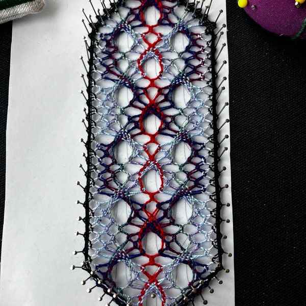 FLOWERS and SPIDERS Bobbin Lace Bookmark Patterns, BOOKMARK 4, Pdf ...