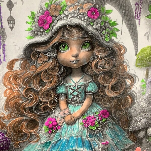 Dreamy Fairy Girls: A 100 Page Coloring Book for Adults and Children ...