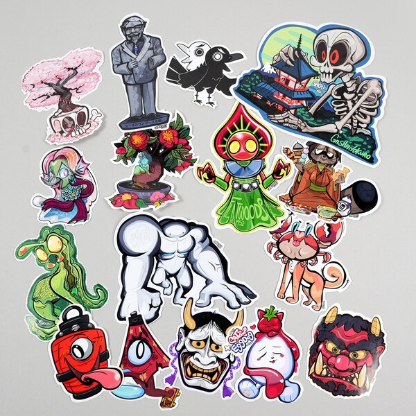 Aku-sera-sera Urban Legend Yokai Sticker - Etsy