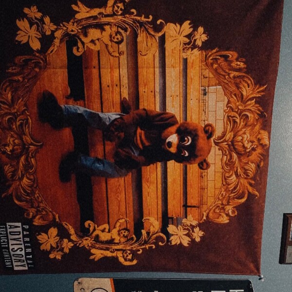 College Dropout Bear Assorted Stickers, Waterproof American Hip Hop ...