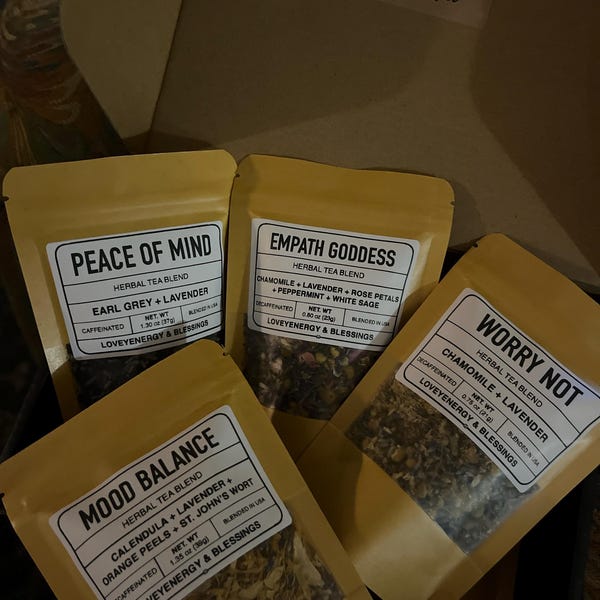 Loose Leaf TEA Starter KIT - Organic Tea Gift Set - Tea Gift BOX Ready ...