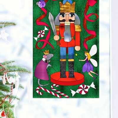 Nutcracker Stained Glass Pattern Digital Download - Etsy