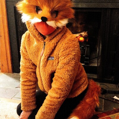 Children's Faux Fox Fur Mask, Handmade - Etsy