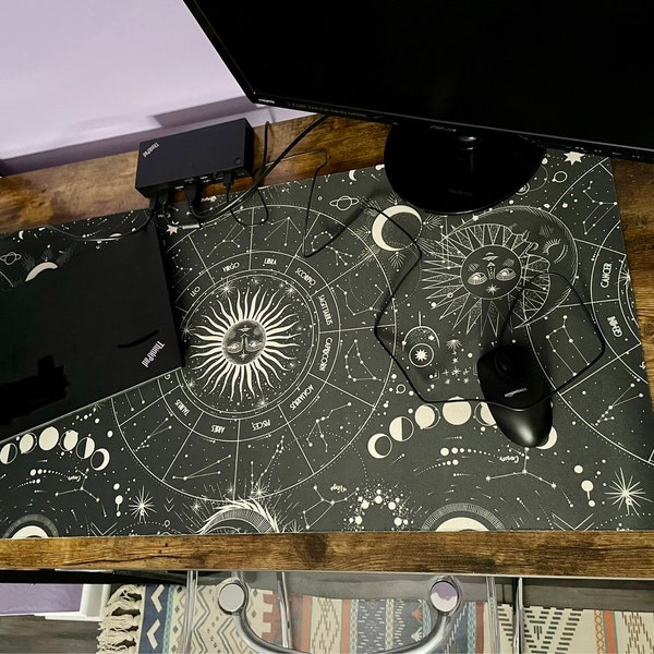 Celestial Extra Large Desk Mat, Keyboard Mat, Astrology Workspace ...