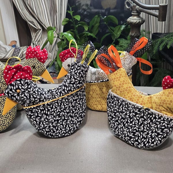 Downloadable PDF Sewing Pattern, Quilting Kitchen Gloves, Chicken Pot ...