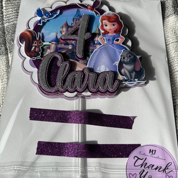 Sofia the First Inspired Cake Topper| Princess Cake Topper| Girl ...