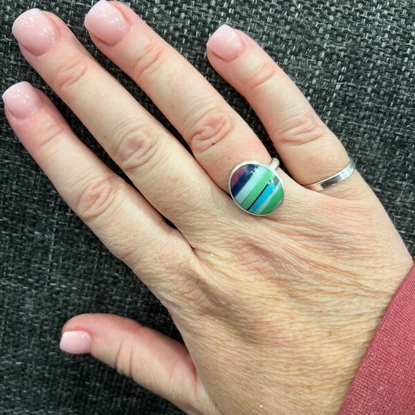 Surfite Ring, Size 6.5, Contemporary Ring, Sterling Silver, Statement ...