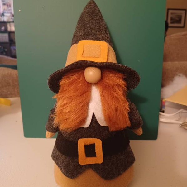 Thanksgiving PILGRIM Gnome PDF Sewing Pattern, Fall Decor, Thanksgiving ...