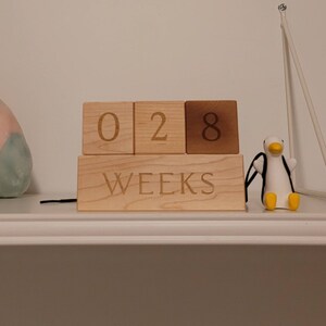 Wooden Milestone Blocks modern Wood Number Blocks for Milestones and ...