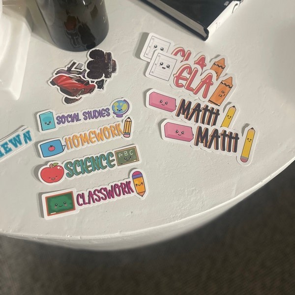 Custom Notebook Labels for School / Notebook Decoration Stickers ...