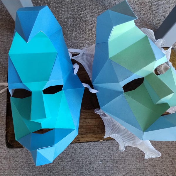 MEDUSA Mask - Make Your Own Medusa With This Low-poly Paper Mask ...