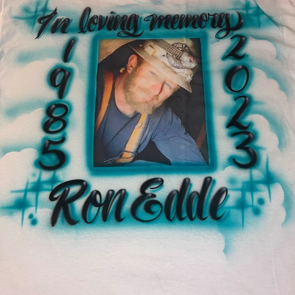 In Loving Memory Shirt,rest in Peace Shirt,airbrush T Shirt,rest in ...