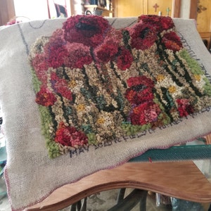 STAINED Swivel Rug Hooking Lap Frame 11x14 Inside Hooking Area - Etsy