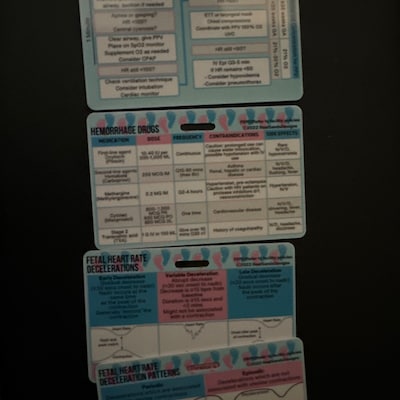 Newborn Assessment NRP Quick Reference Badge Buddy Card Nursing Id ...