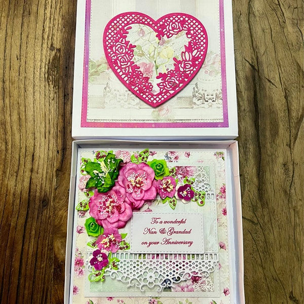Large Boxed 8x6" Luxury Birthday 3D Card - 30th, 40th, 50th, 60th, 70th ...