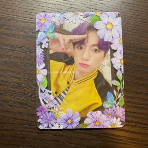3D Decorated Toploader bottle Flowers Theme for KPOP & Anime Photocards ...