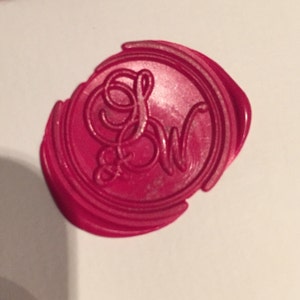 Personalized Custom Double Script Initials Ampersand Wax Seal Stamp ...