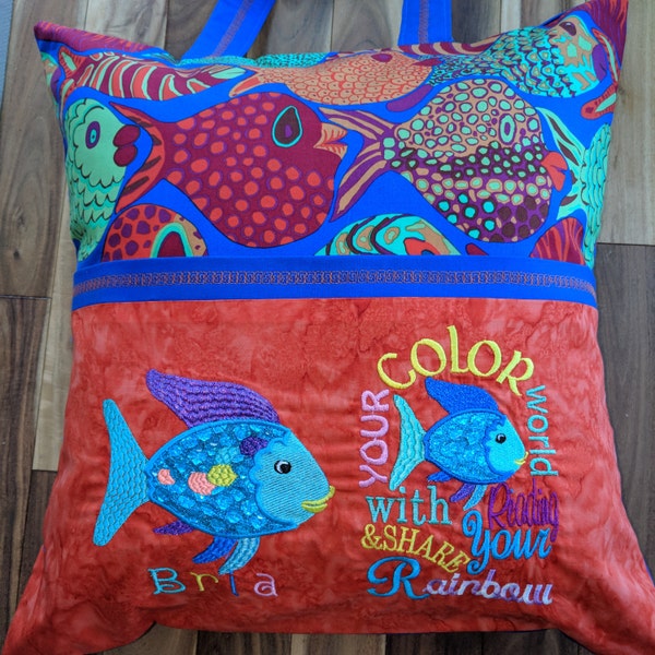 Colorful Fish Complete Embroidery Pillow Design - Etsy