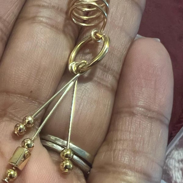 Loc Jewelry Amethyst-rose Quartz-citrine-howlite Gems-wood Dread/braid ...