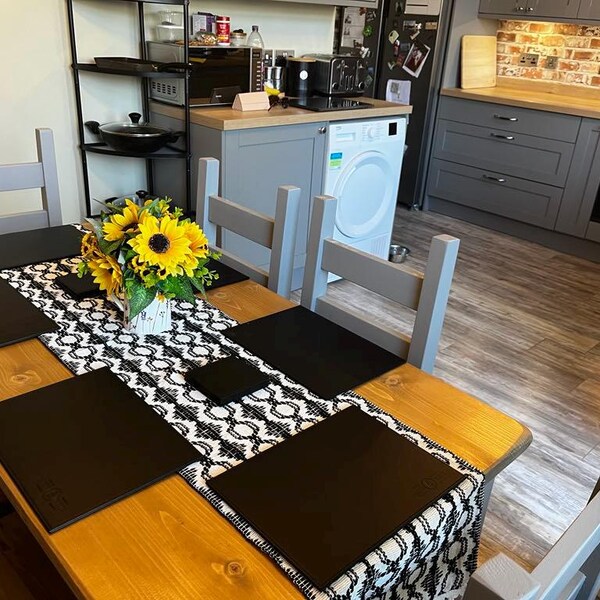 Rustic, Farmhouse Dining Table and 4 Chairs 800 X800 in White Cream or ...