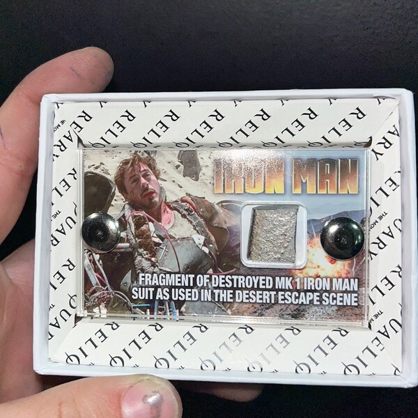 Iron Man Production Used Destroyed Mk1 Suit Fragment Mini Display - V2 ...