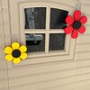 Poly Wall Flower, Fence Flower, Outdoor Decor, Fence Decor, Yard Art ...
