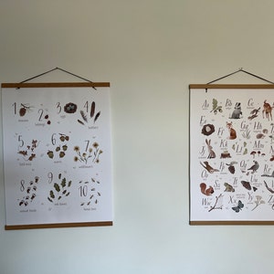 Woodland Alphabet Poster, Woodland Alphabet Print, Woodland Nursery ...