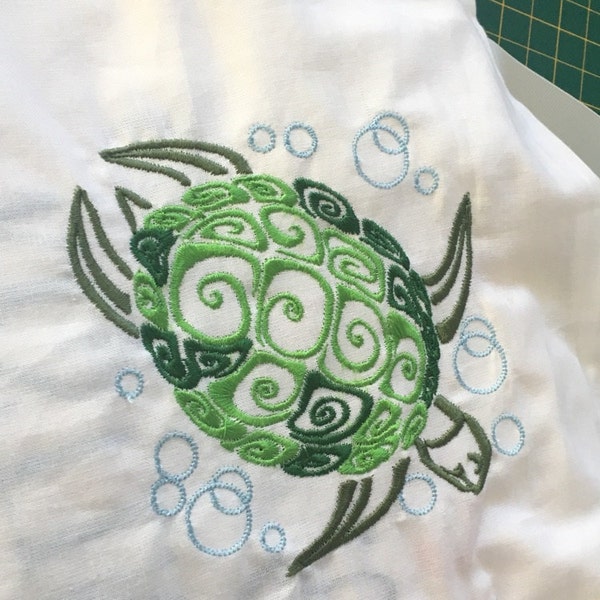Sea Turtle Machine Embroidery Designs for Hoop 4x4 5x7 and 6x10 Sea ...