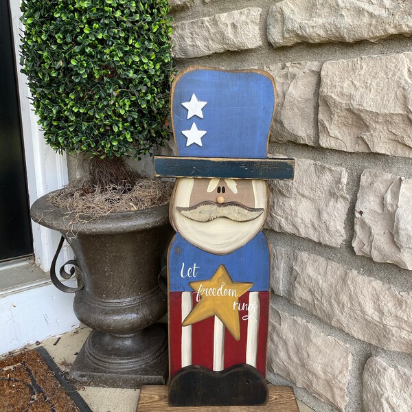 Wood Prim Uncle Sam/24" Tall/ Made PER Order NOT Ready to Ship ...