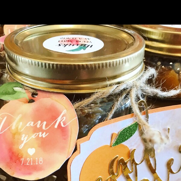 Peach Theme Wedding, Peach Fruit Favor Gift Tags, Sweet as a Peach ...